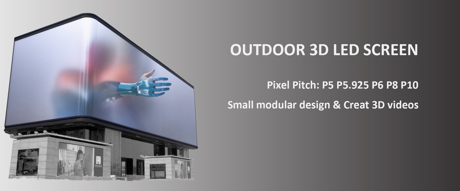 3D Outdoor Advertising LED Display Screen for Your Business